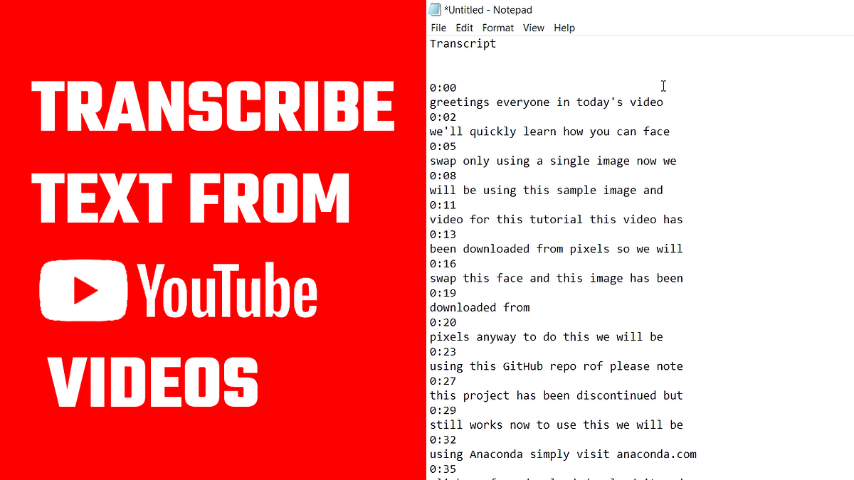 How to Transcribe Text from Any YouTube Video for Free? | by Hey, Let's ...
