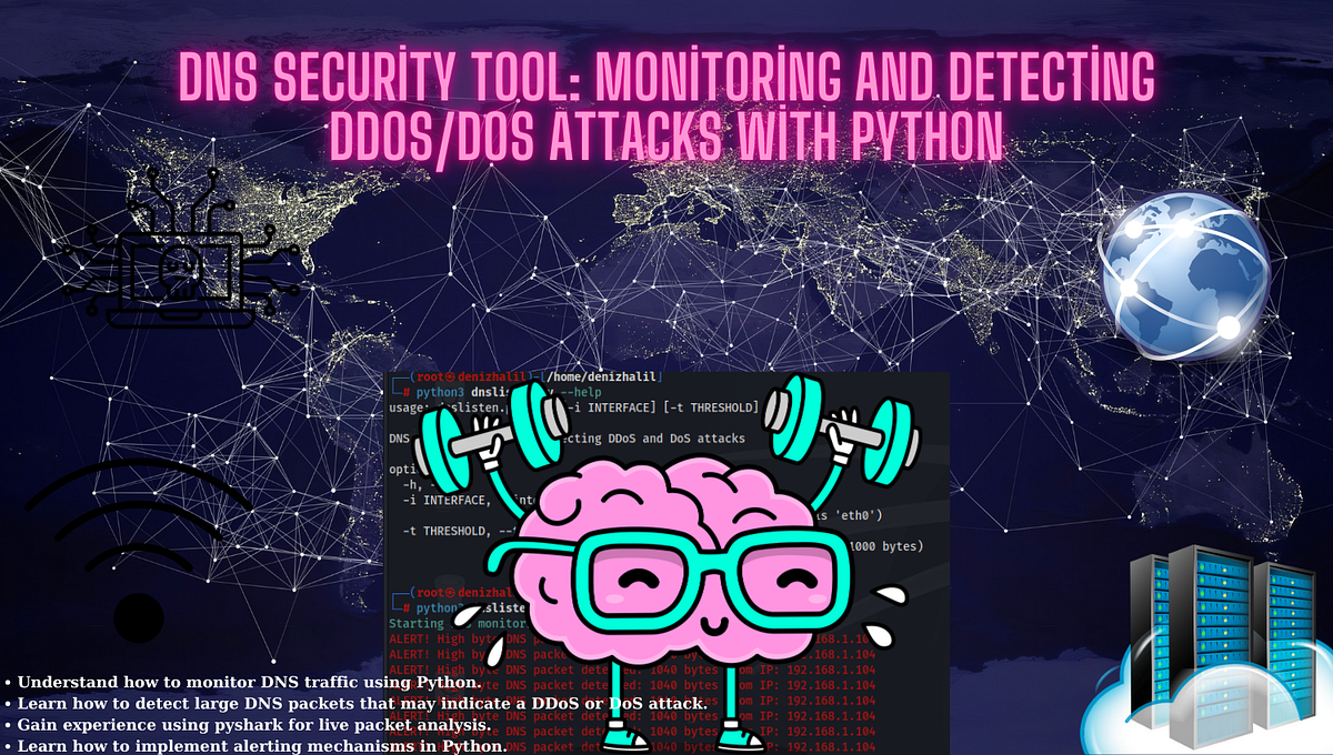 netwDNS Security Tool: Monitoring DDoS/DoS Attacks with Python | by Halildeniz | Medium