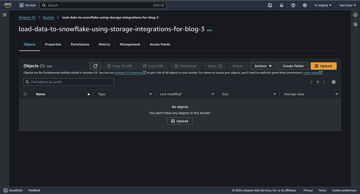 ELT Pipeline to ingest Data From S3 to Snowflake using Storage ...