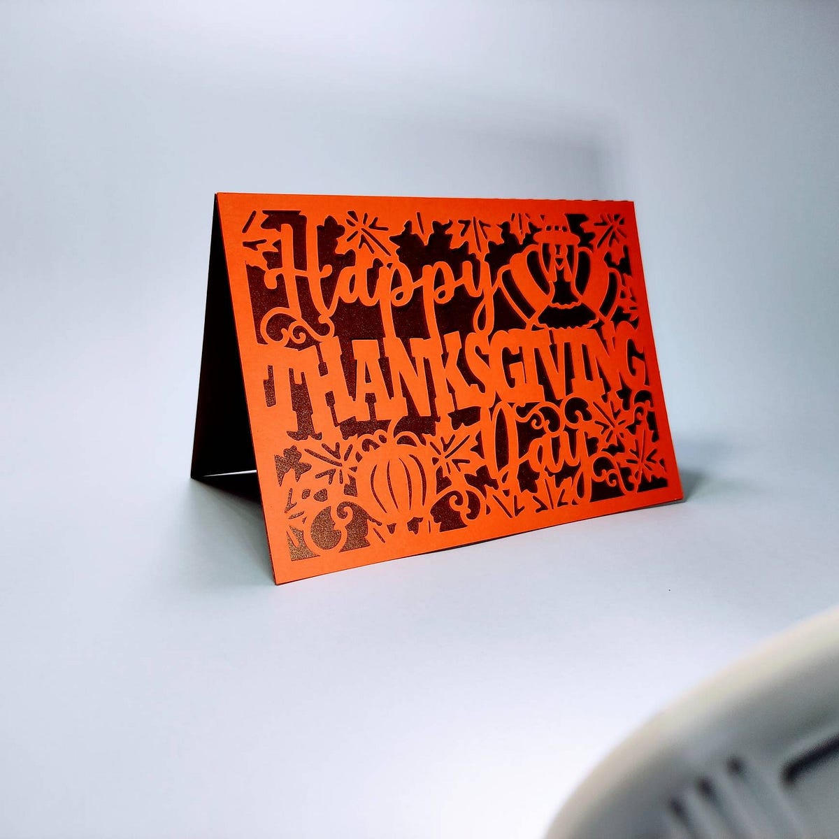 HAPPY THANKSGIVING Day SVG Turkey Pumpkin Cut Files Cricut Folder Card ...