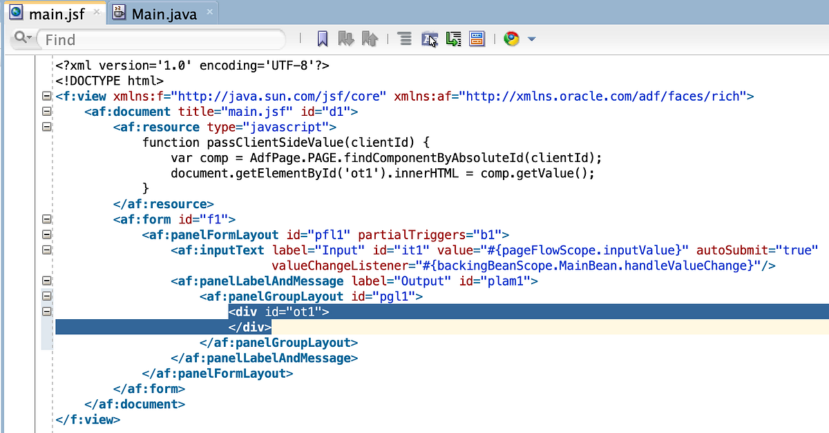 ADF Faces and Client Side Value with innerHTML | by Andrej Baranovskij ...