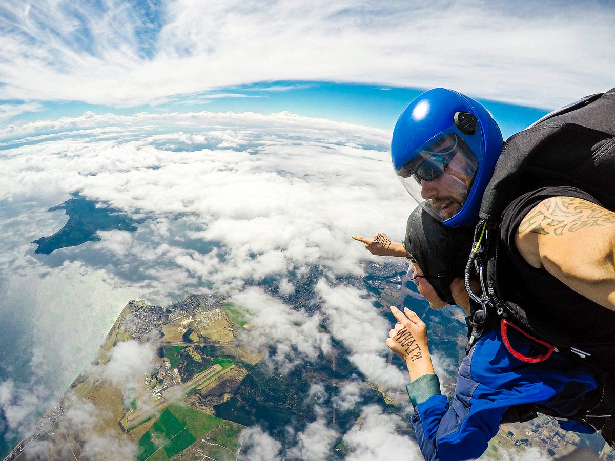 Skydiving in Taupo, New Zealand. “ Are you ready? “ he asked in an… | by Nikolina | Medium