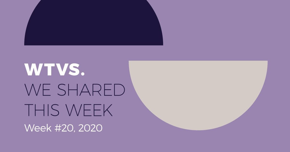 WTVS. We Shared This Week: #20. We share a pretty serious amount of ...