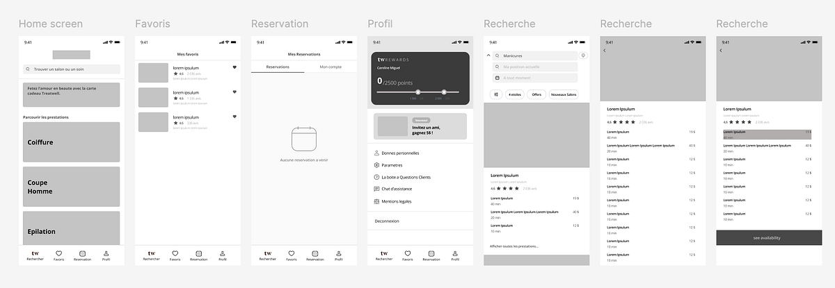 Wireframes and User Flow. Challenge 2: Wireframing (Ironhack… | by ...