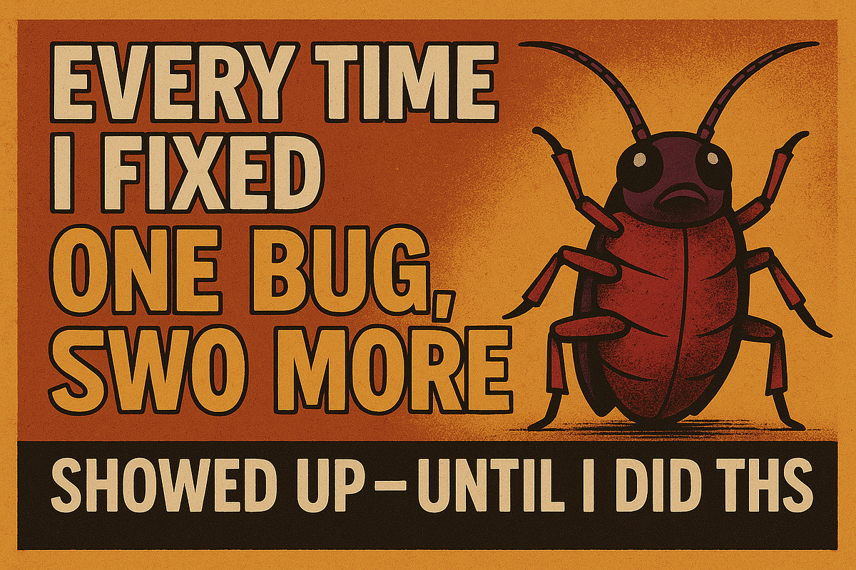 Every Time I Fixed One Bug, Two More Showed Up, Until I Did This | by ...