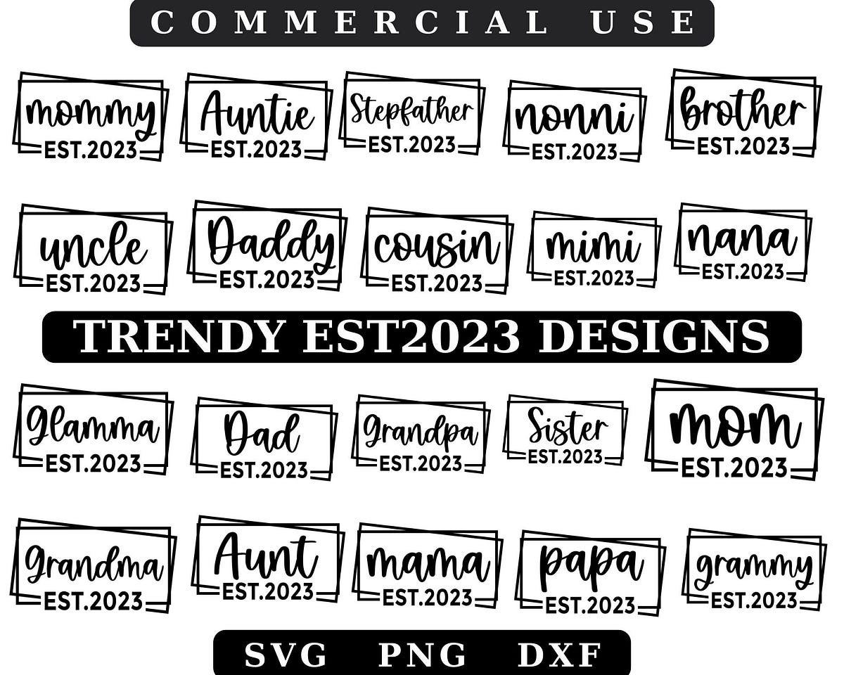 Est. 2023 Svg, Est. 2023 Svg Bundle,Shirt svg bundle,Svg design bundle ...