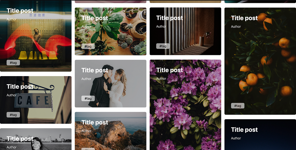 TailwindCSS Masonry Layout. How to Develop a Masonry Layout Only… | by Luca Spezzano ...