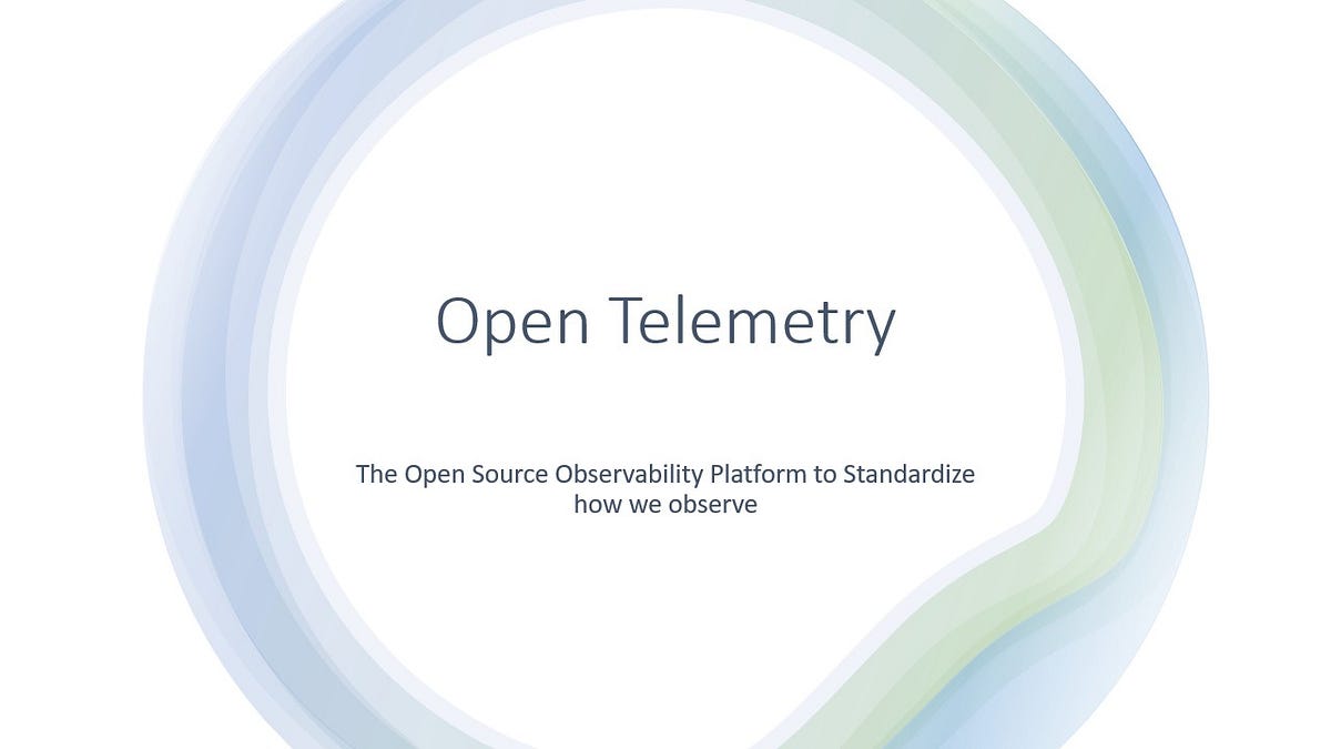 Open Telemetry — An Introduction. What is Telemetry ? | by Srikrishnan ...