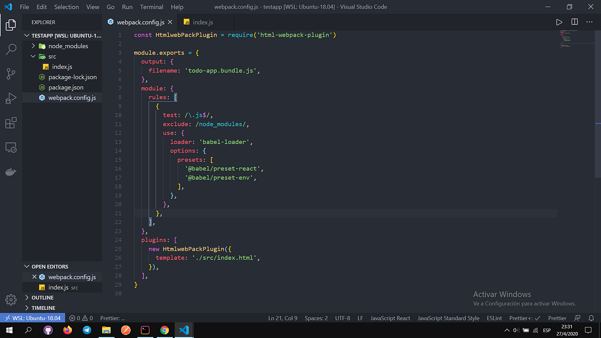 Super simple Todo-App /React/ hooks and webpack | by leonardo | Medium