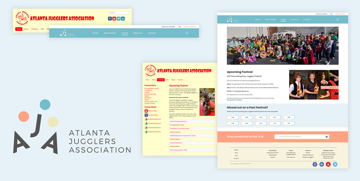 Redesigning the Atlanta Jugglers Association website — a UX case study ...