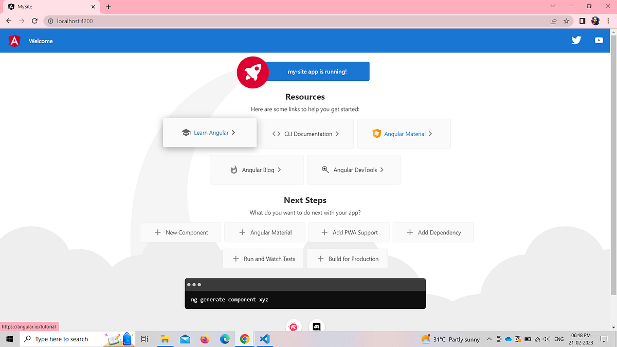 Installation and project setup in Angular | by Janani | Medium