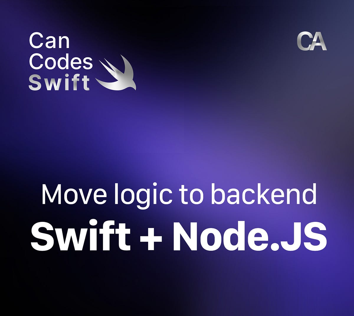 Shifting to Server side: Swift + Node.JS | by Can Akyıldız | Nov, 2023 | Medium