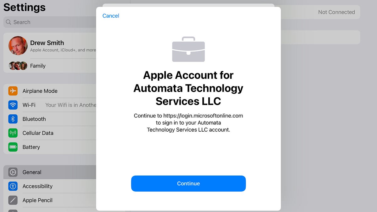 Configuring Account Driven User Enrollment for iOS 18 | by Drew Smith ...