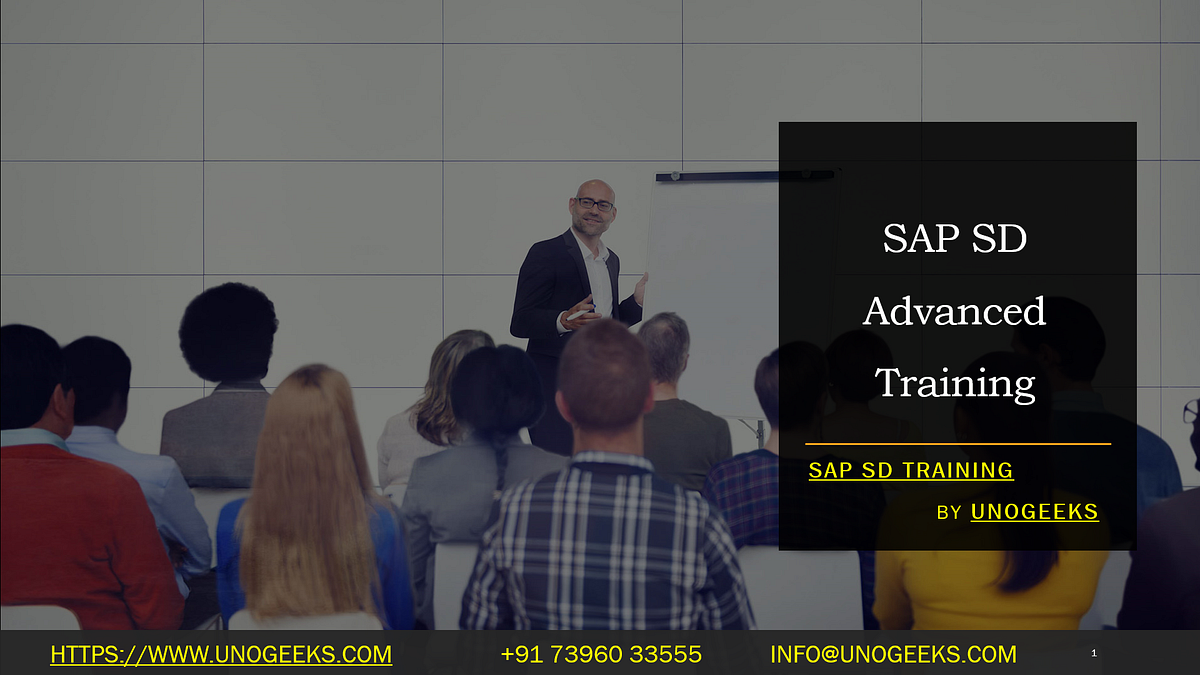 SAP SD Advanced Training. SAP SD (Sales and Distribution)… | by ...
