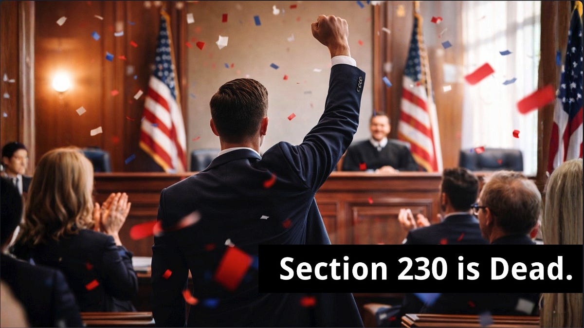 Section 230 Is Dead. For nearly three decades, Silicon… | by Steve ...