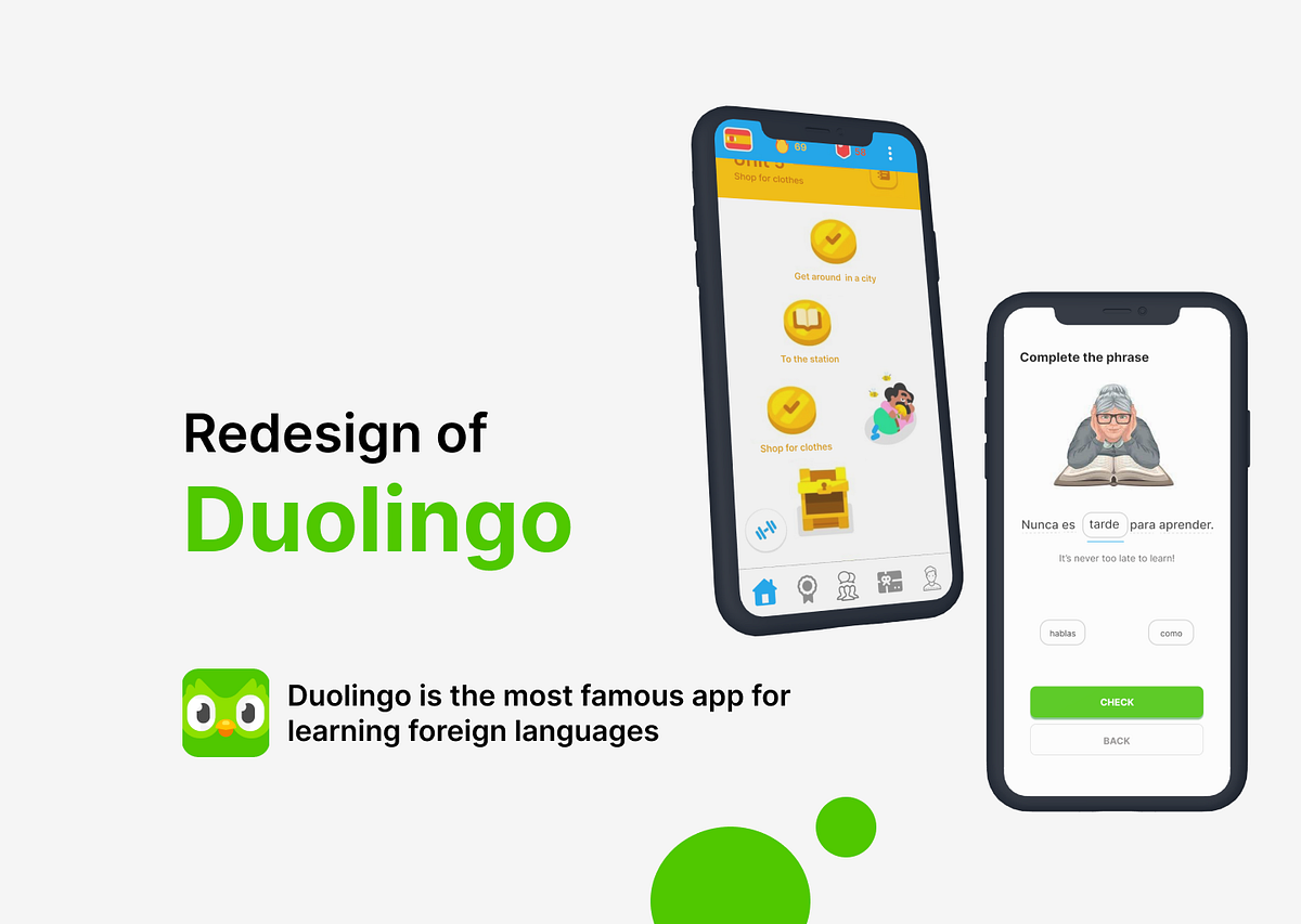 Redesigning of Duolingo. I’m using Duolingo for learning Spanish… | by Riya Chatterjee ...