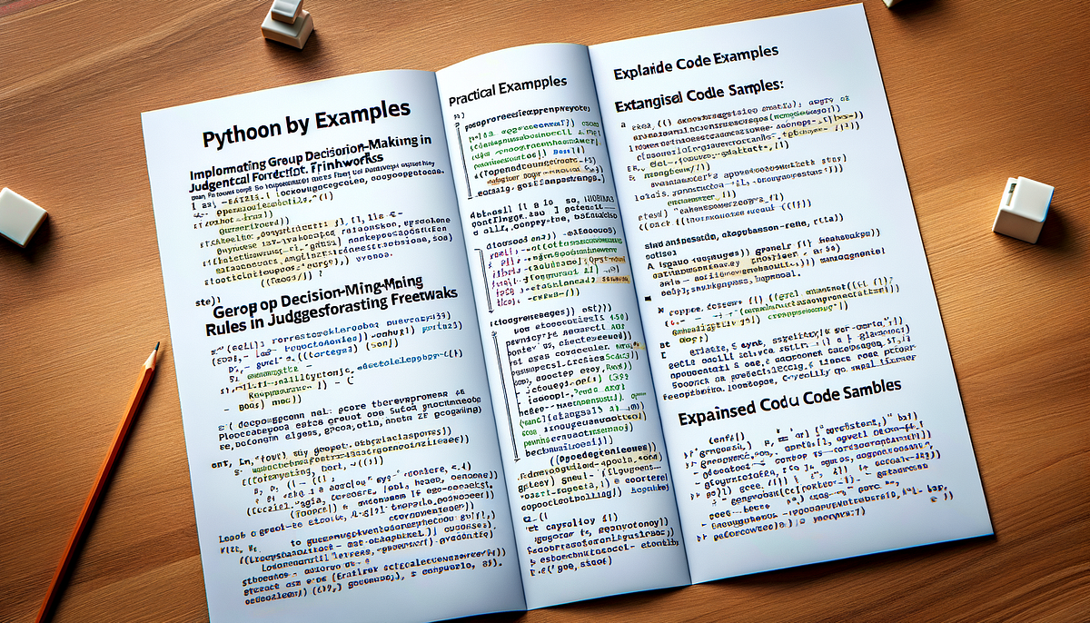 Python by Examples: Implementing Group Decision-Making Rules in ...