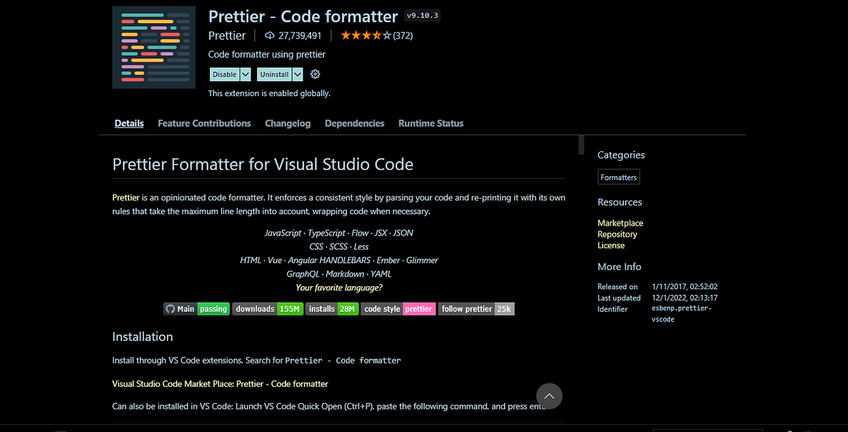 Setting Prettier Visual Studio Code | by FAUZI AGUSTIAN | Medium