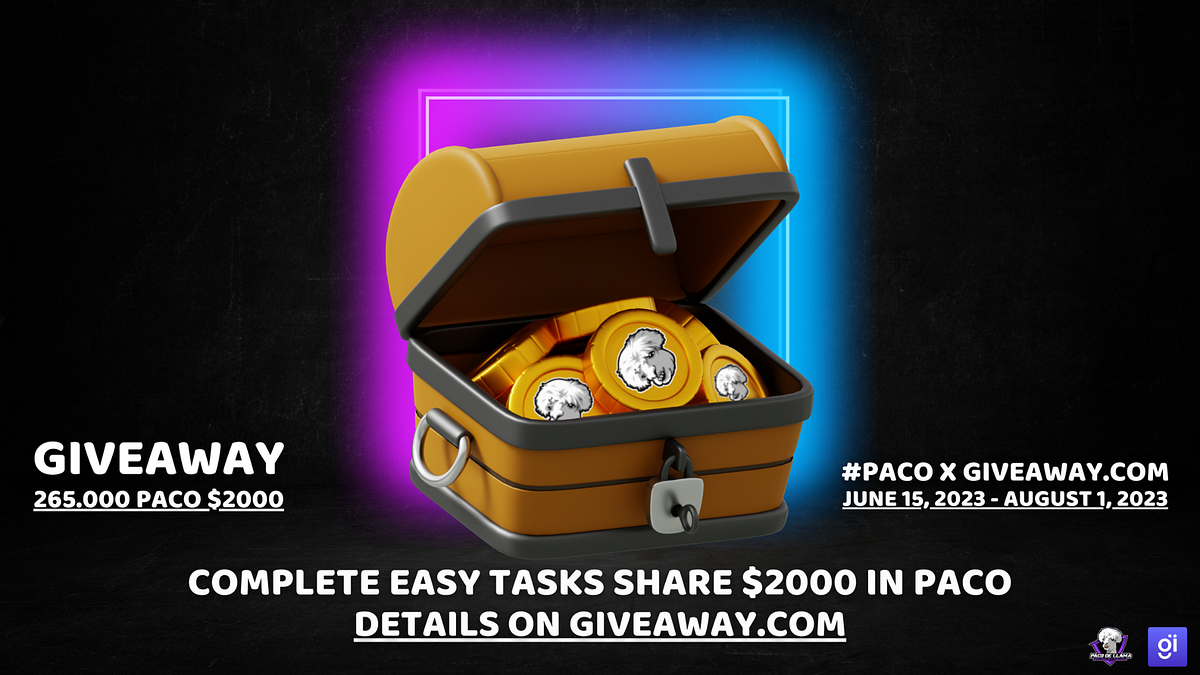 $2000 Paco De Llama Giveaway | by crypto papua | Medium