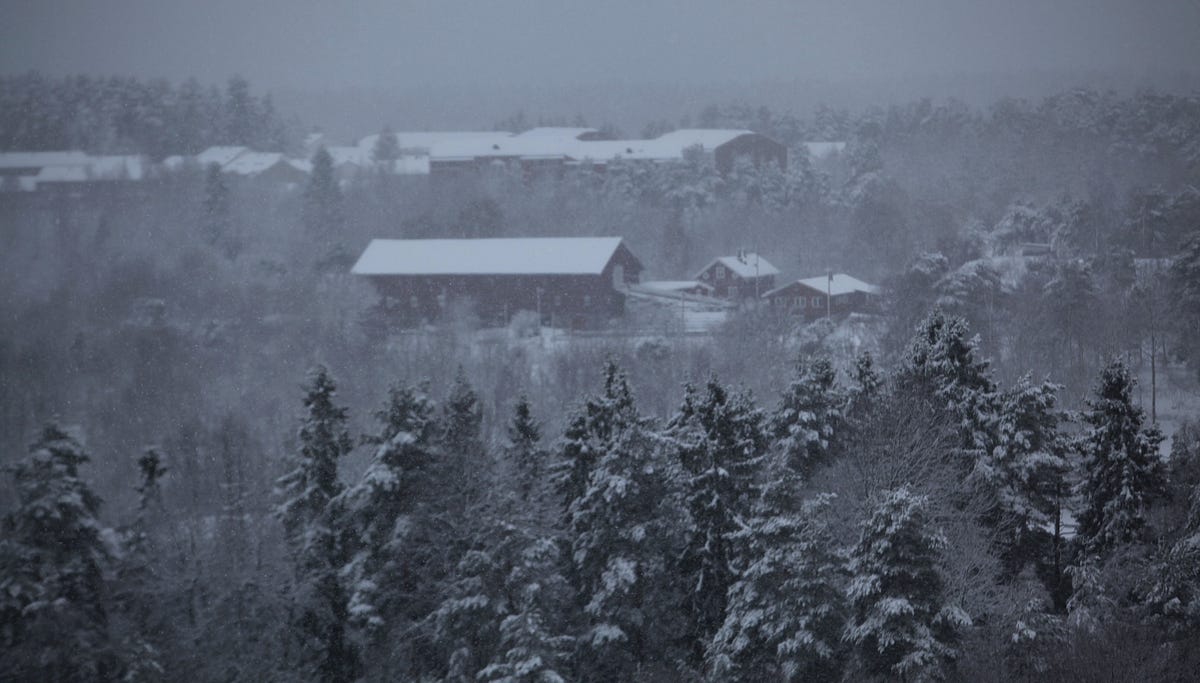 Winter wonderland. White Saturday. The local farm Søndre… | by Svend ...