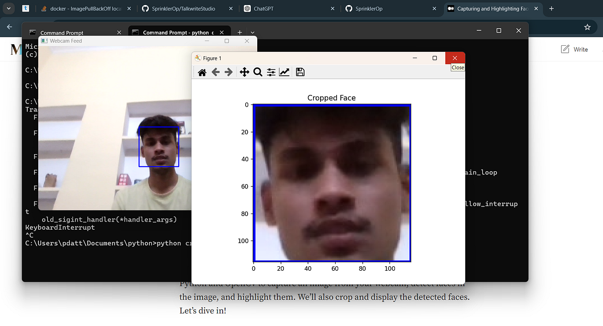Capturing and Highlighting Faces with OpenCV | by Dattaram | Jun, 2024 | Medium