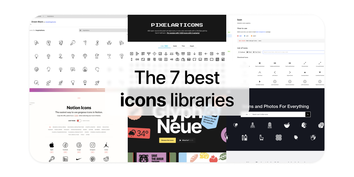 Top 7 Icon Libraries to Energize Your UI Design Projects | by Matthis ...