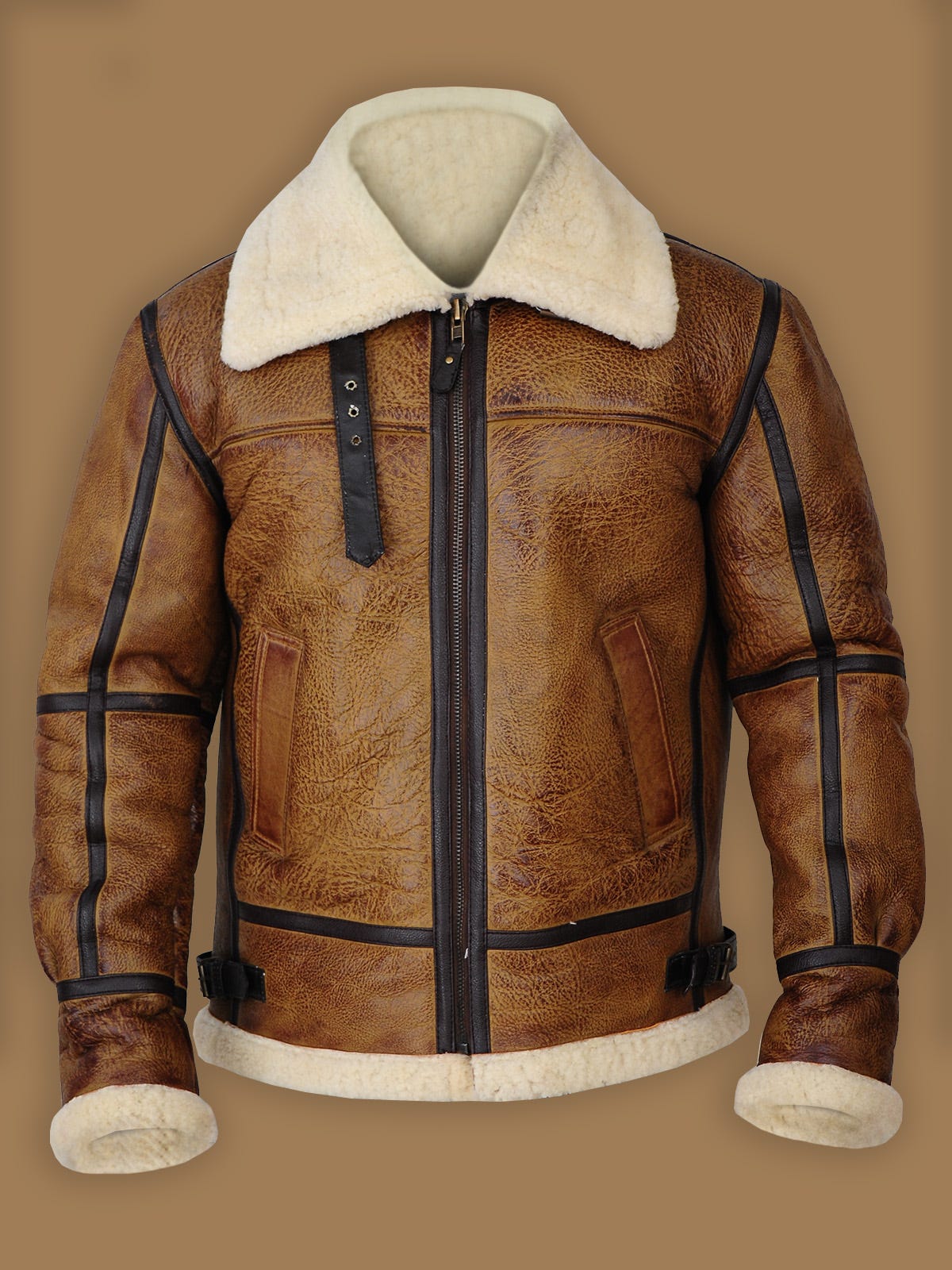 MENS LEATHER BOMBER JACKETS - Mreadystore - Medium