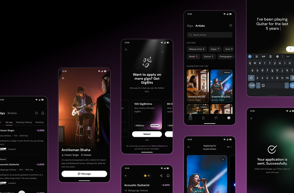 Unbound: An App to Help Artists Find Gigs — UI/UX Case Study | by ...