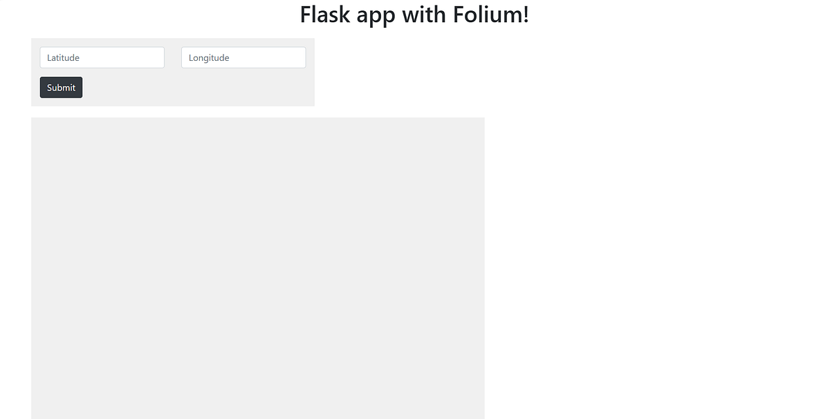 How to add folium map to a flask webpage | by Aditya Chopra | Medium