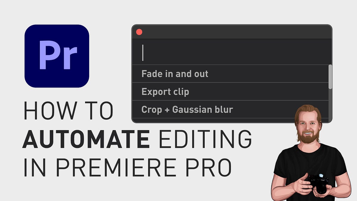 How to automate editing in Premiere Pro | by David Lindgren | Medium