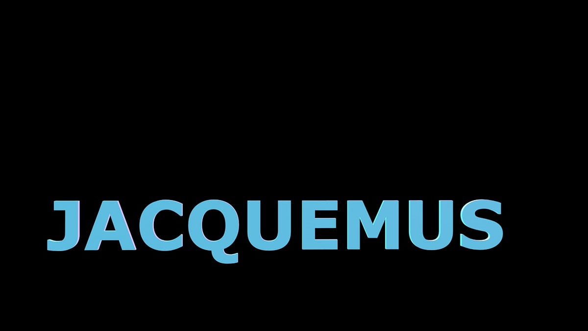 Jacquemus logo in Cinema 4D. This was another project I was really ...