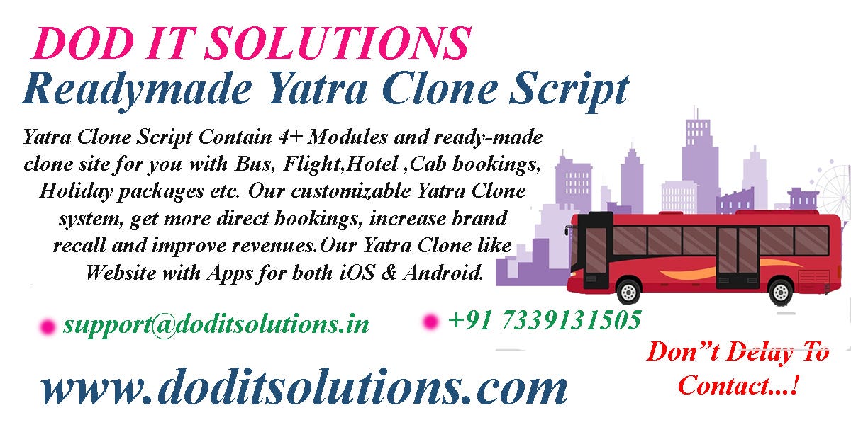 Best Readymade Yatra Hotel Booking Clone System — DOD IT SOLUTIONS | by DODITSolutions ...