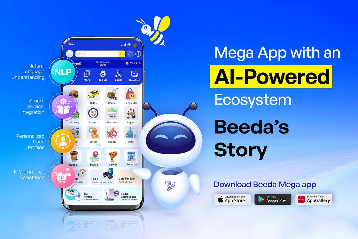 Mega App with an AI-Powered Ecosystem: Beeda’s Story | by Beeda Mega ...