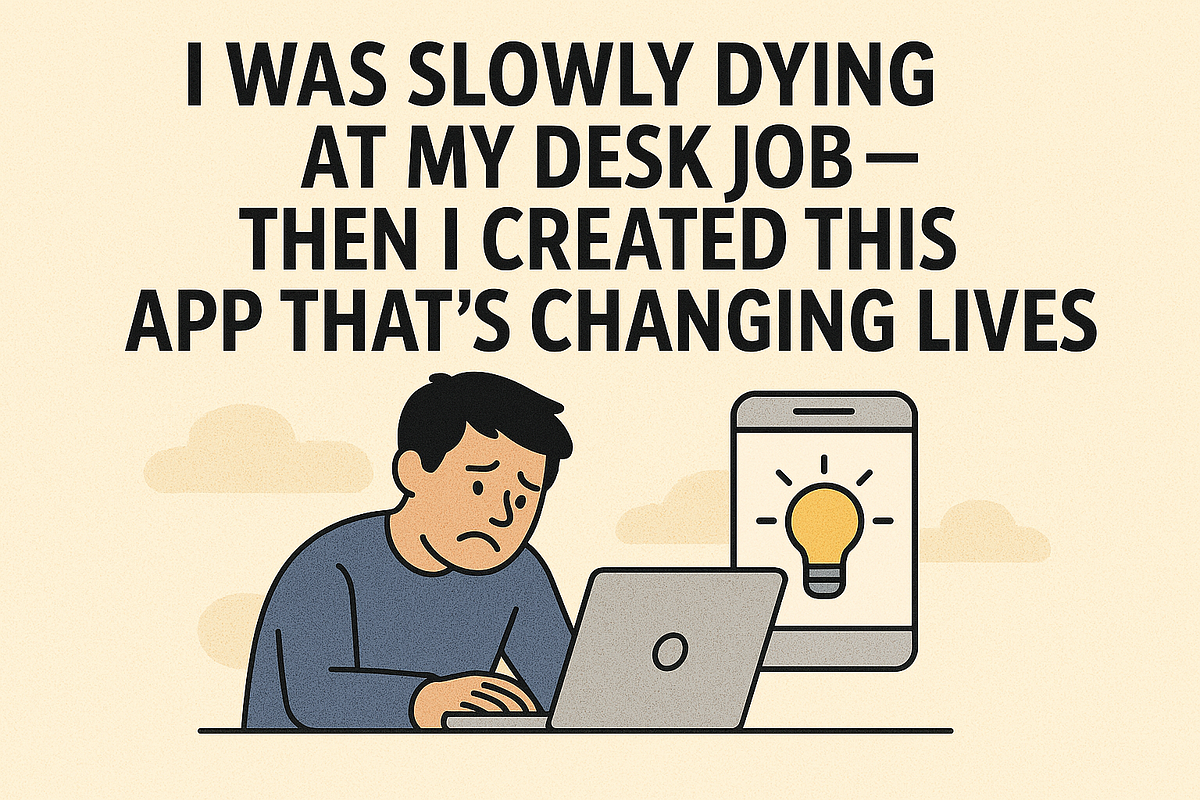 I Was Slowly Dying at My Desk Job — Then I Created This App That’s ...