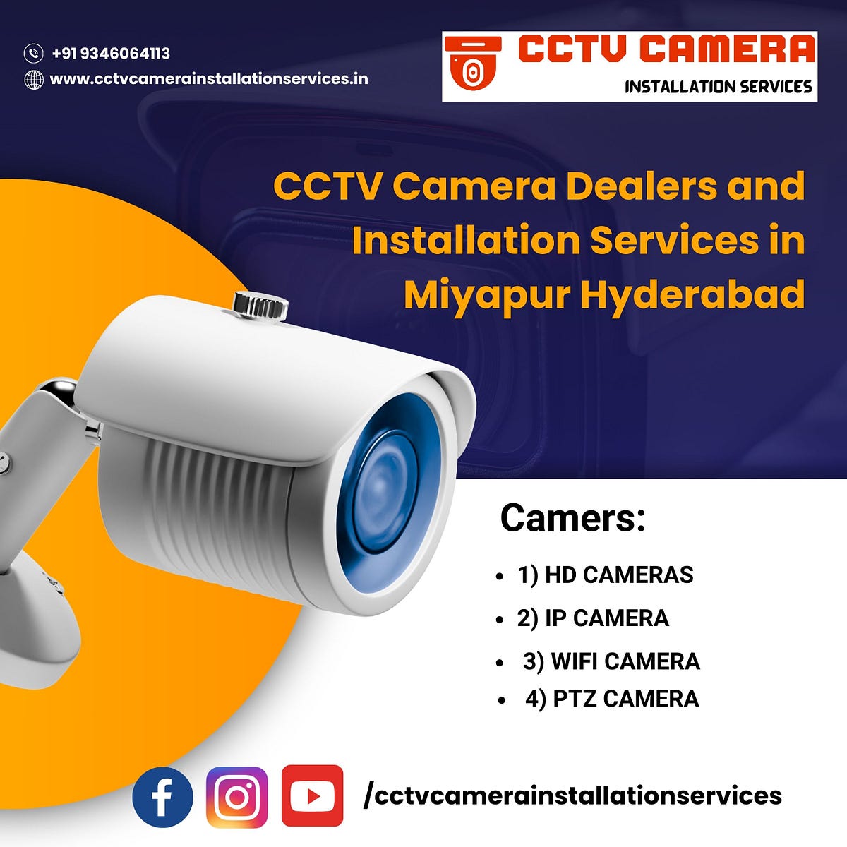CCTV Camera Dealers and Installation Services in Miyapur Hyderabad ...