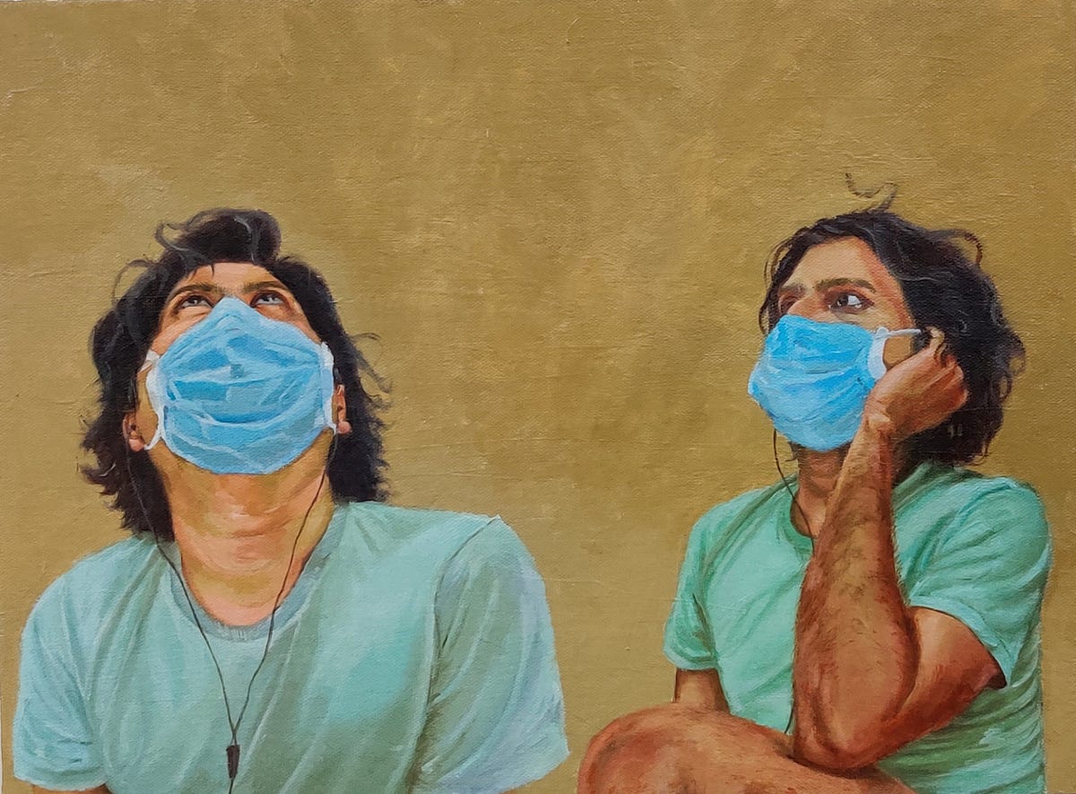 Pandemic and Painting. I must tell you the truth and I must… | by Kamal Rajput | Nov, 2023 | Medium