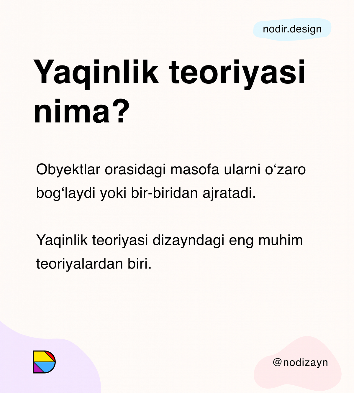 Yaqinlik teoriyasi - Nodir Khalilov - Medium