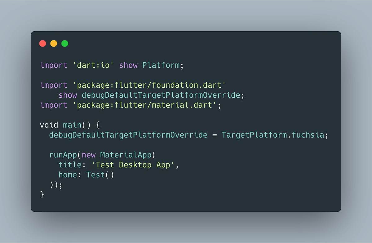 Trying out desktop embedding for Flutter: Flutter Desktop | by ...