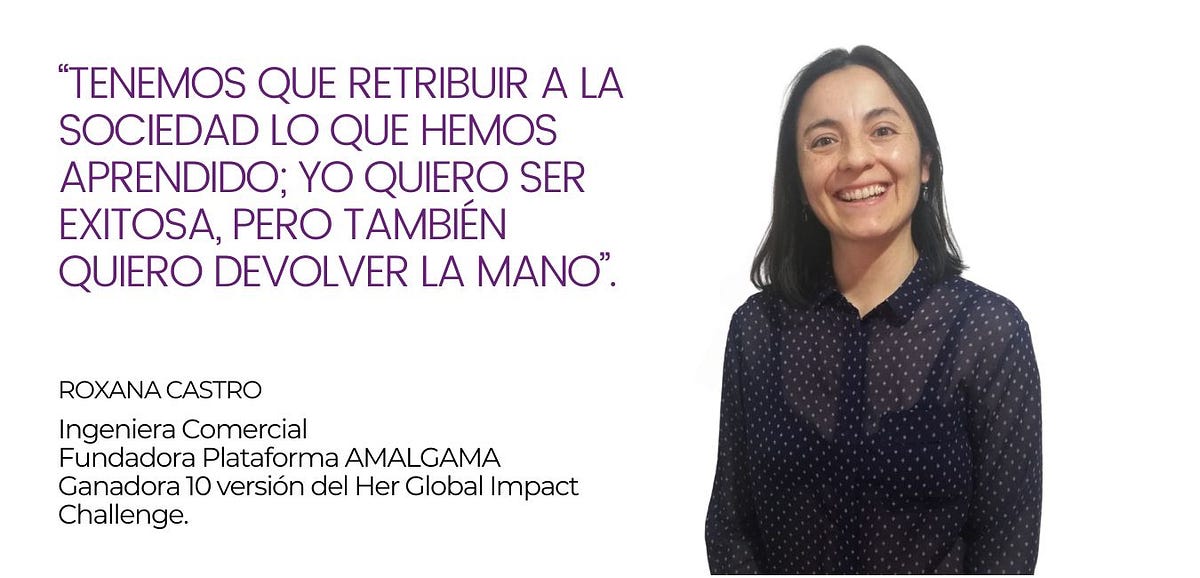 ROXANA CASTRO:. “TENEMOS QUE RETRIBUIR A LA SOCIEDAD LO… | by HER ...