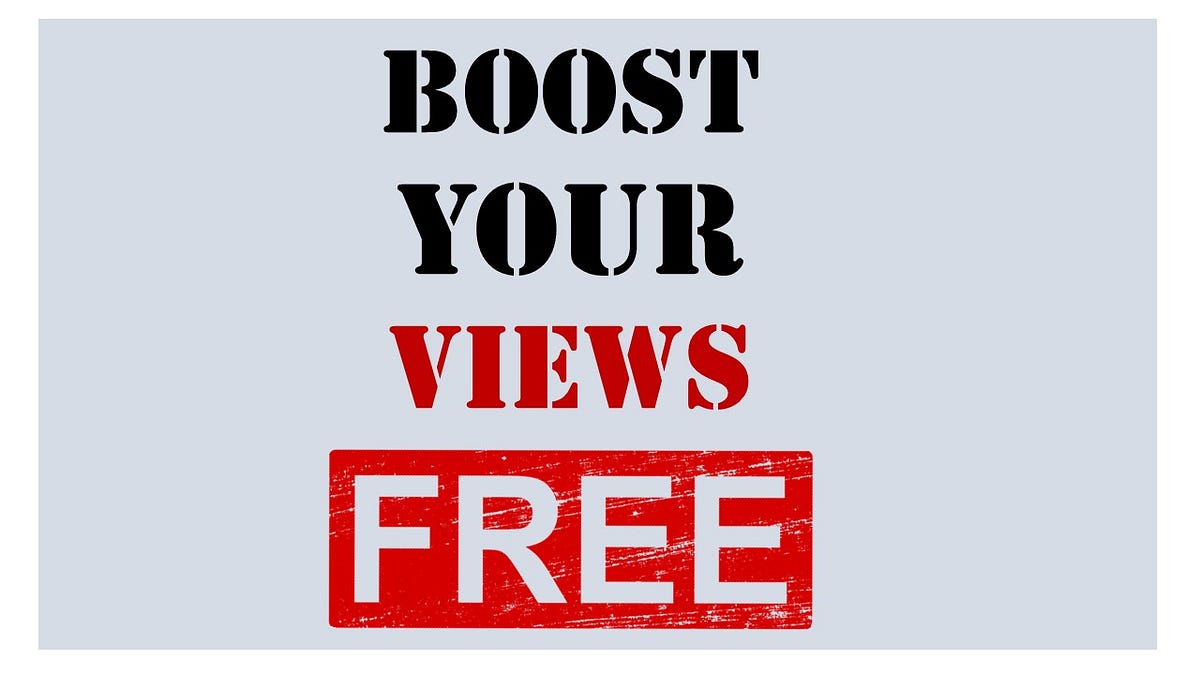 4 Free ways to Boost your views on Medium | by Ali Dodangi | How To ...