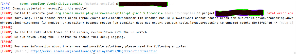 Fatal error compiling: java.lang.IllegalAccessError: class lombok.javac ... Fatal error compiling: java.lang.IllegalAccessError: class lombok.javac ...