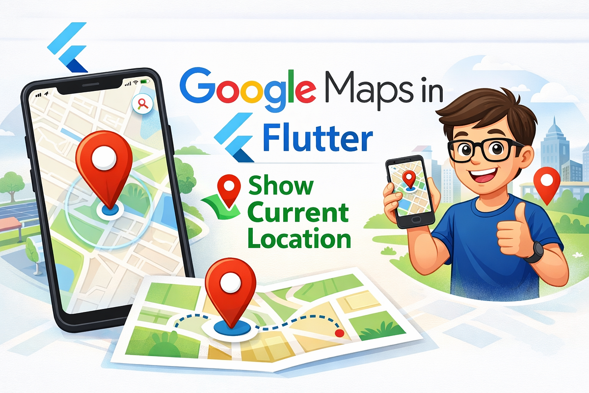 📍 How to Integrate Google Maps in a Flutter App and Show Current Location | by Random Articles ...