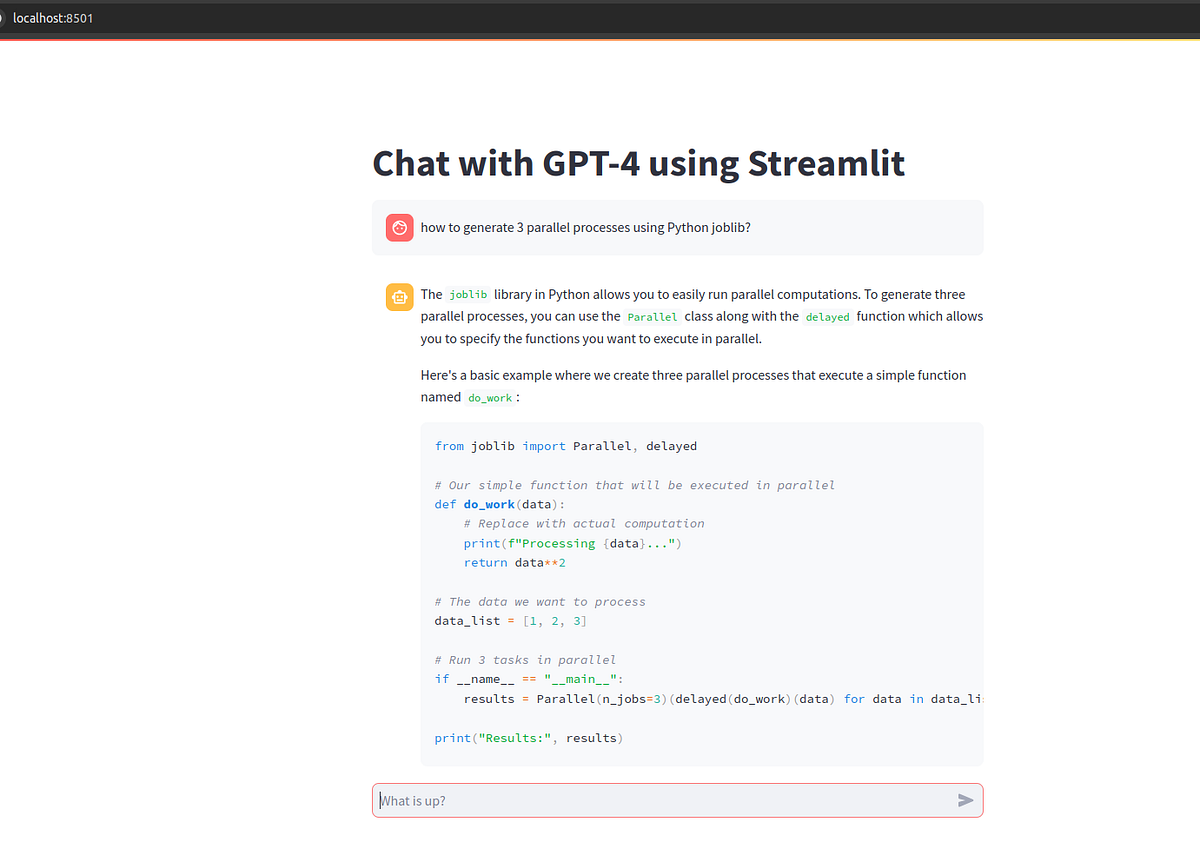 Chat with GPT-4 using Streamlit and the OpenAI API | by Anurag ...
