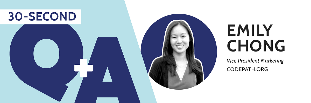 Emily Chong: 30-Second Q&A. We asked Emily Chong, VP of Marketing… | by ...