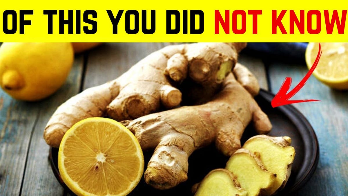 💥 Ginger with lemon to STOP DRINKING | by Everton Ramon | Medium