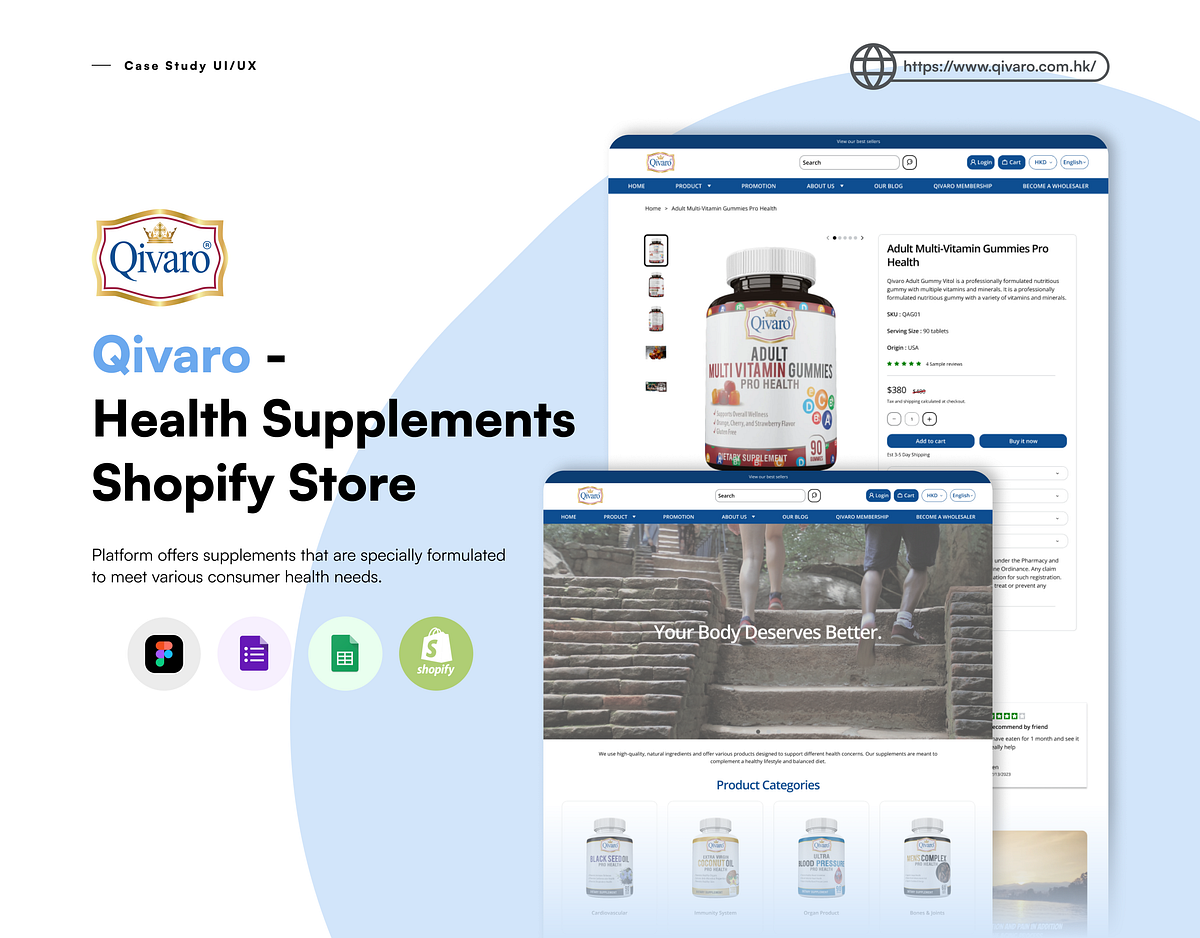 UX/UI Case Study and Design - Qivaro Shopify Store | by Eve Ko ...