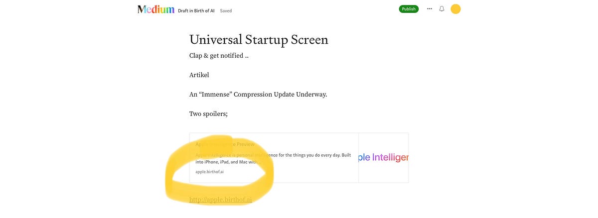 Universal Startup Screen - Birth of AI - Medium
