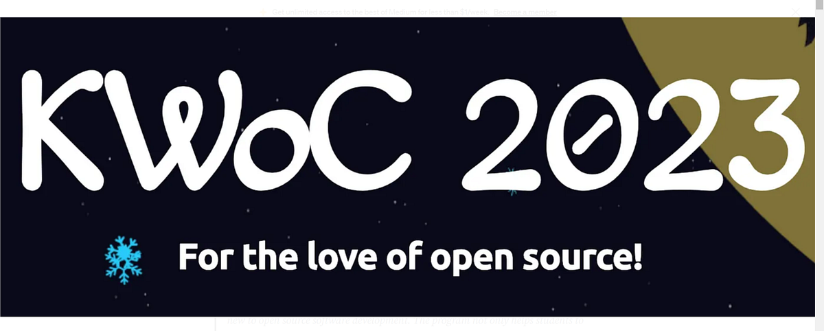 Cracking the Code: My KWoC 2023 Expedition! | by Ritwika Mahapatra ...