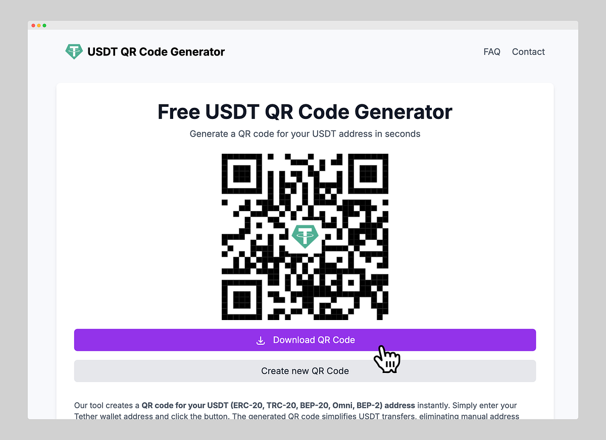 What is USDT QR Code and Why Use It in 2024? | by USDTQRTool | Sep ...